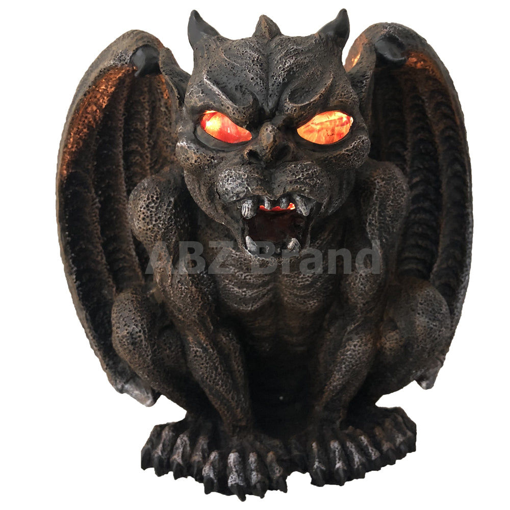 Guardian Vampire Winged Red Eye Standing Gargoyle Candle Holder Statue ...