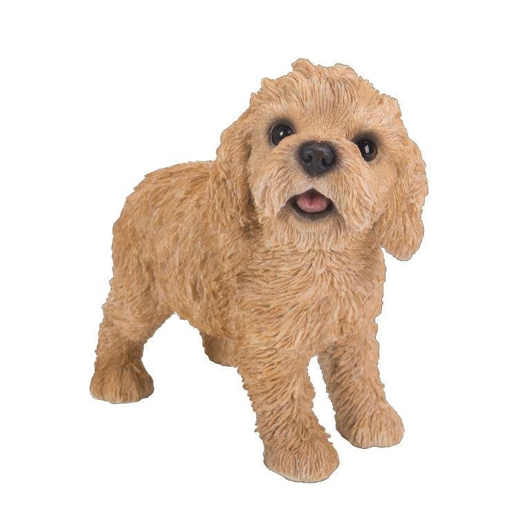 PACIFIC GIFTWARE Realistic Golden Labradoodle Puppy Resin Figurine ...